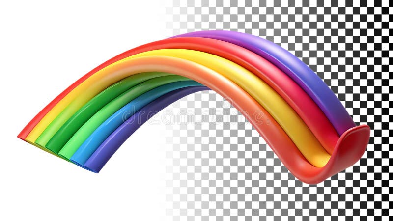Bold Rainbow Arch, Vibrant Colors and Spectrum Display Png Transparent ...