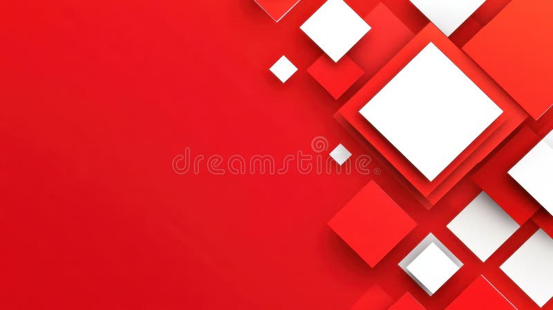 Bold Red Backdrop Features a Striking White Square Shape, Perfect for ...