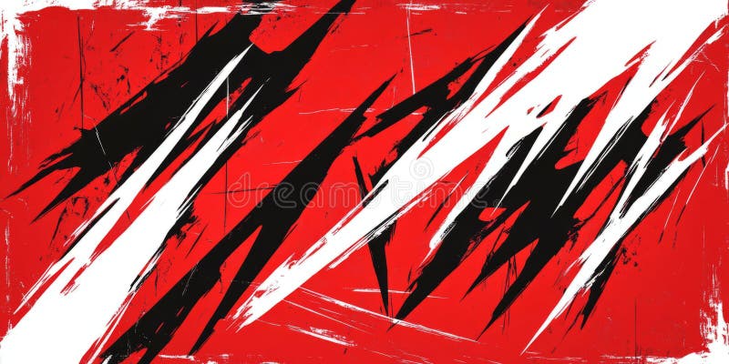 A Bold Red Background with Angular, Broken Lines Creating a Fragmented ...