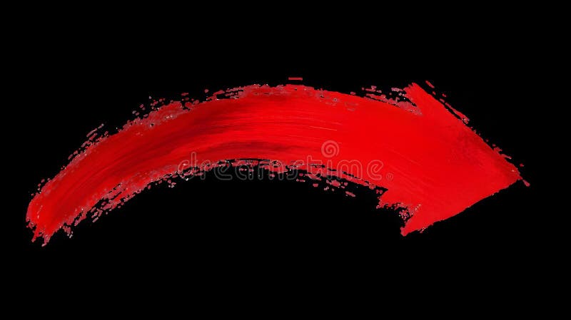 Bold Red Brushstroke Arrow on Transparent Background Stock Photo ...