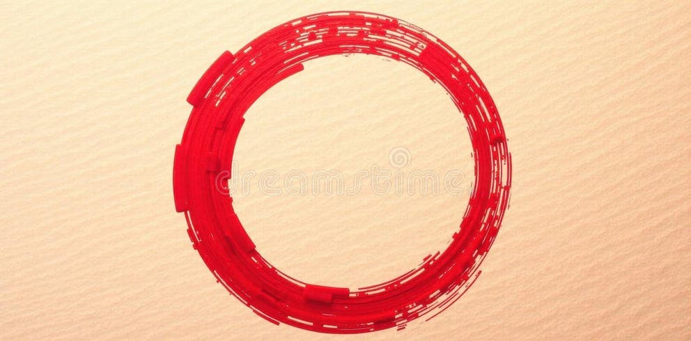 Bold Red Circle Frame, Hand Drawn Marker Texture , Red Border, Hand ...