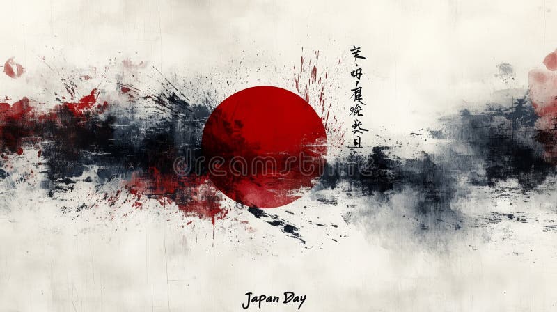Bold Red Circle Symbolizes Japan S Pride Stock Photo - Image of ...