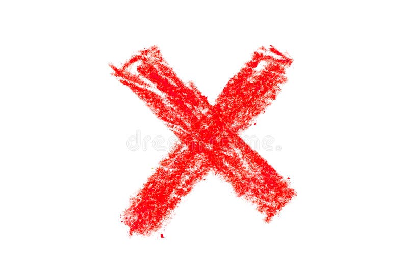 A Bold Red Cross Isolated on a White Background. Stock Image - Image of ...
