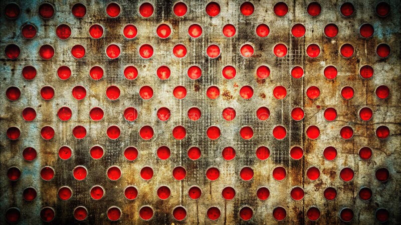 Bold Red Dot Grid Grunge Texture a Striking Abstract Background for ...