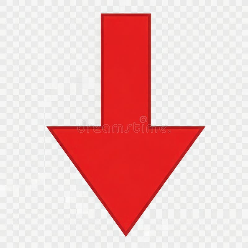 Red Arrow Decrease Stock Illustrations – 6,390 Red Arrow Decrease Stock ...