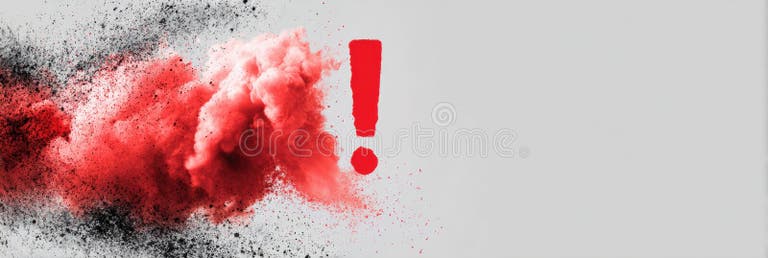 Bold Red Exclamation Mark on a Neutral Background Conveys Urgency and ...