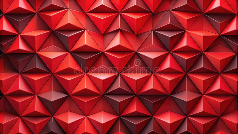 Bold Red Geometric Triangle Pattern Wallpaper a Dynamic and Vibrant Abstract Modern Design for ...