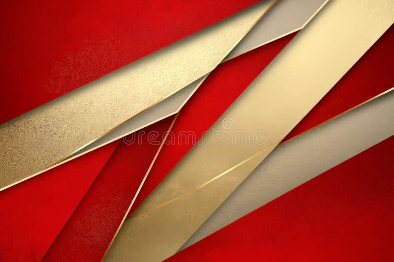 A Bold Red and Gold Geometric Background with Sharp Triangles and ...