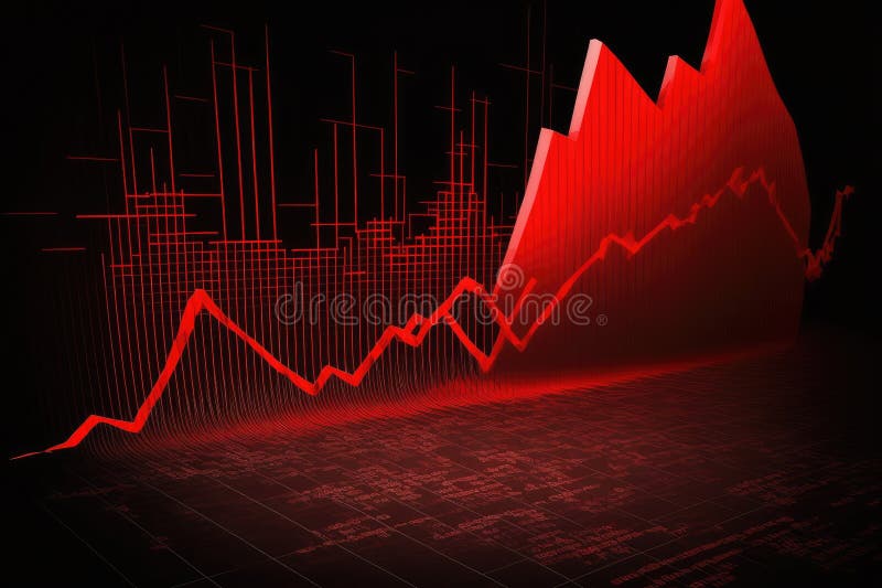 A Bold Red Graph Showing a Sharp and Persistent Decline in Financial ...