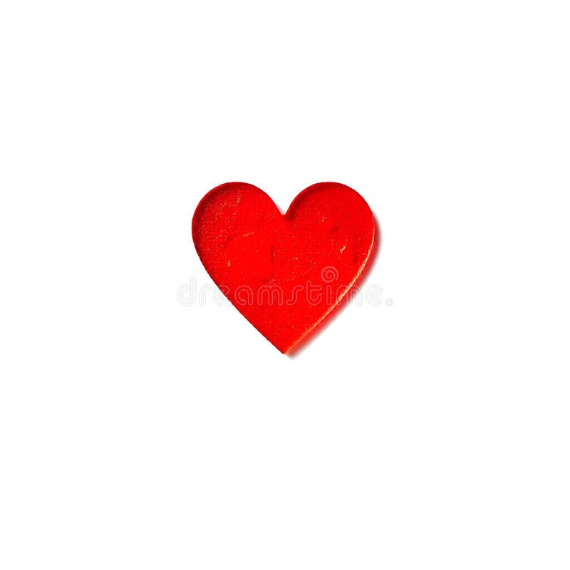 Bold Red Heart: Brushstroke Texture on Transparent Background Stock ...