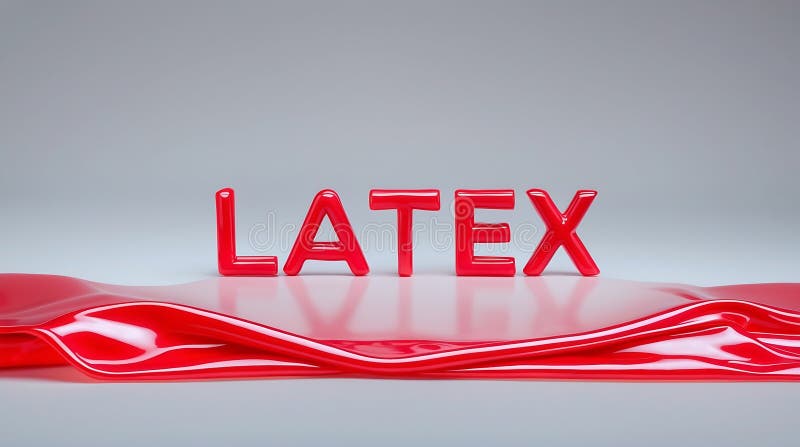 Bold Red Latex Typography Displayed on a Smooth Surface Showcasing ...