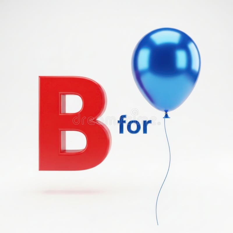 Letter B Red Balloon Stock Illustrations – 108 Letter B Red Balloon ...