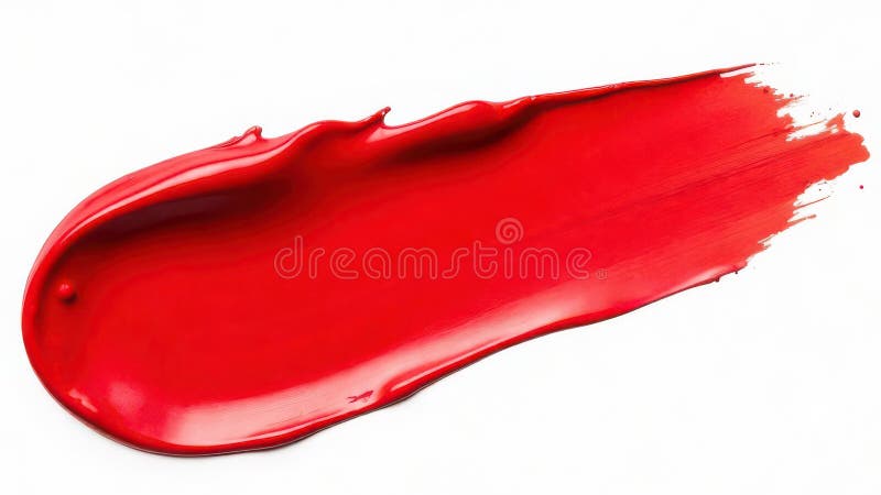 Bold Red Lipstick Swatch on White Background Stock Illustration ...