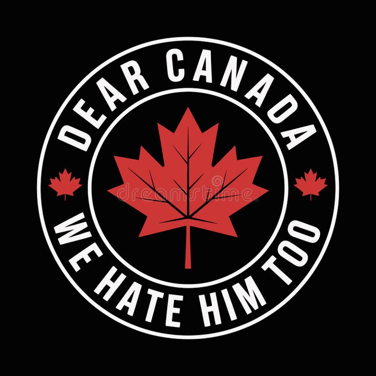 A Bold Red Maple Leaf is Centered within a Circular Design, Surrounded ...