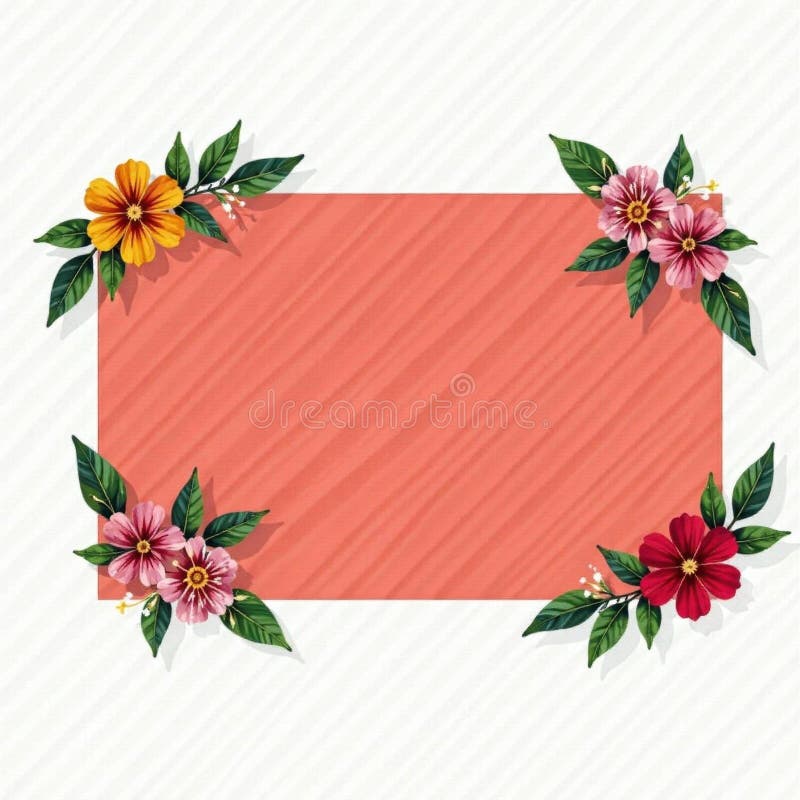 Bold Red Rectangular Frame Isolated on Pure White , Texture, Graphic ...