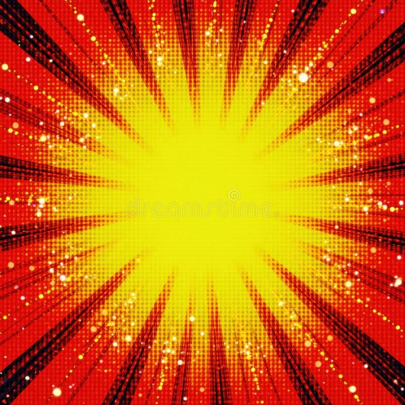 Bold Red Wallpaper, Dynamic Comic Lines, Dense Halftone Dots , Texture ...