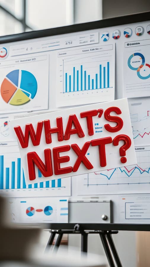 Bold Red What S Next Words in the Middle of Charts and Documents for ...