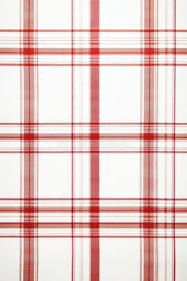 A Bold Red and White Plaid Pattern on a White Background, Ideal for Use ...
