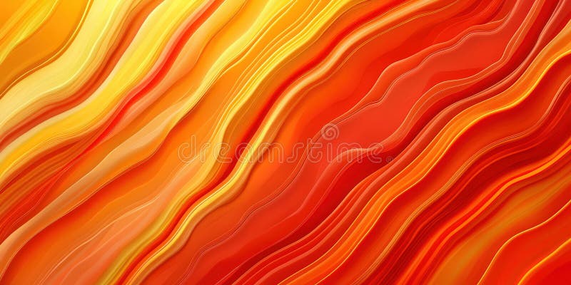 Bold Red and Yellow Abstract Waves Representing Energetic Motion and ...