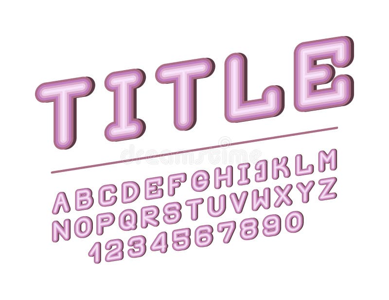 The Bold Retro Creative Font. Stock Vector - Illustration of bold ...