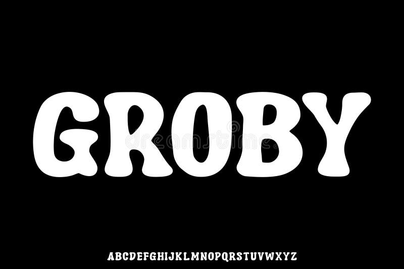 Creative Playful Sans Serif Retro Style Alphabet Display Font Vector ...