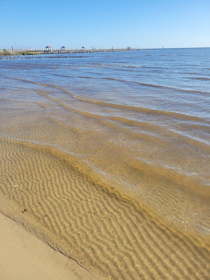 Bold Ripples in Ocean Waves Stock Image - Image of flooring, brown ...