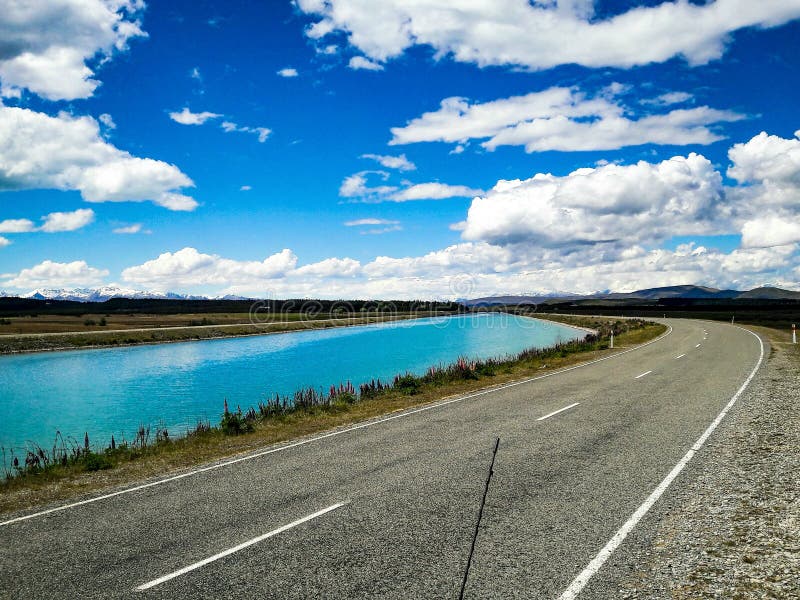 Blissfully blue stock image. Image of breezy, roadie - 252256843