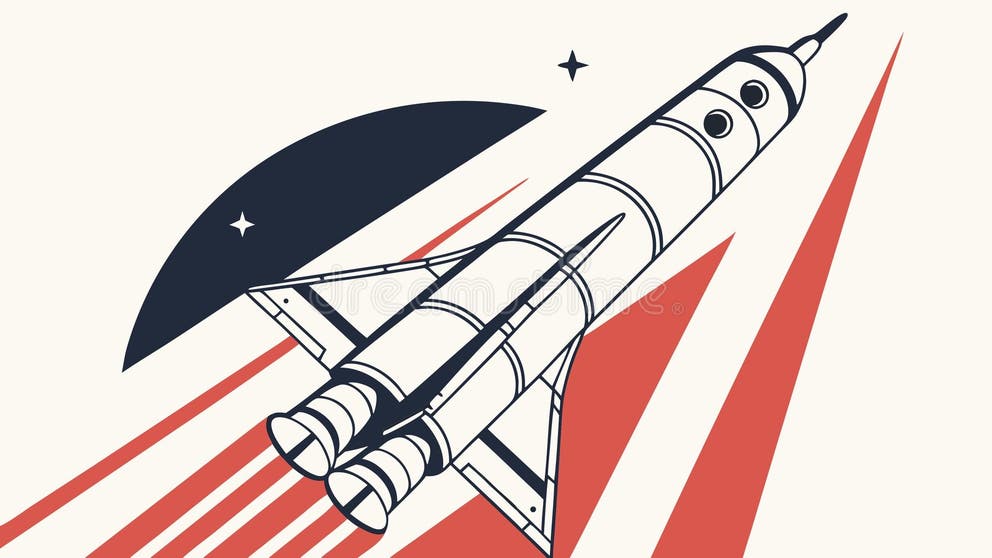 Bold Rocket Launch with Striking Trajectory, Vector Design Generative ...