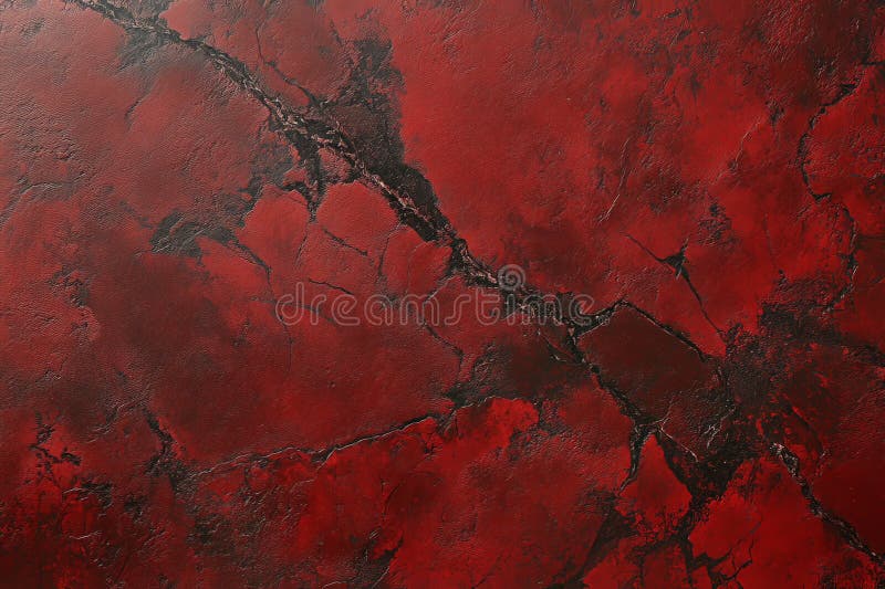 A Bold Ruby Red Textured Stone Surface with a Smooth, Glossy Finish ...