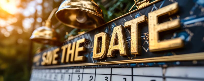 A Bold SAVE the DATE Reminder on a Wall Calendar Symbolizing Important ...