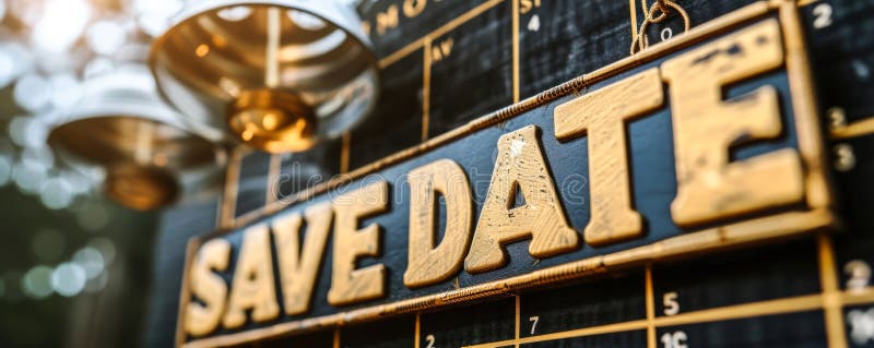 A Bold SAVE the DATE Reminder on a Wall Calendar Symbolizing Important ...