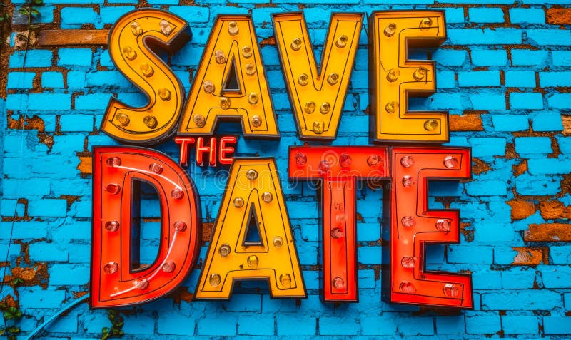 A Bold SAVE the DATE Reminder on a Wall Calendar Symbolizing Important ...