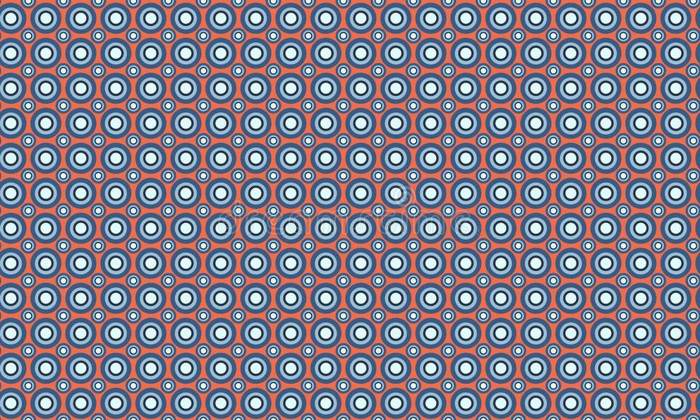 Vibrant Concentric Circles Pattern Background Stock Illustration ...