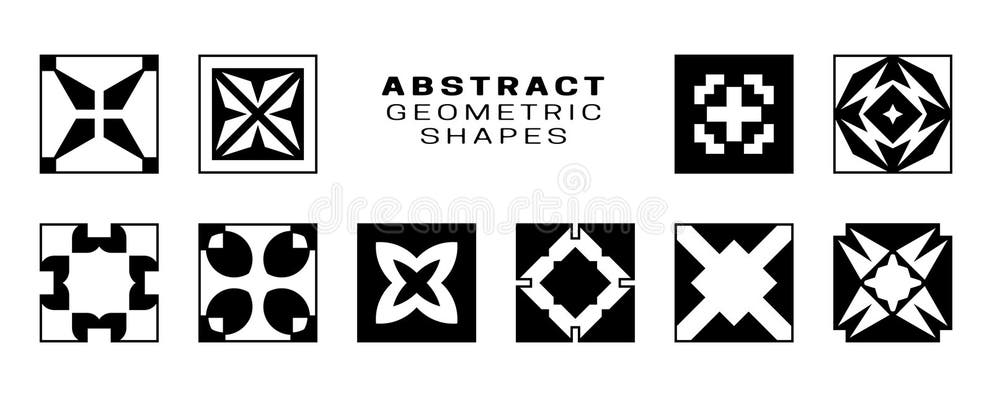 A Bold Selection of Geometric Abstract Patterns with a Structured and ...