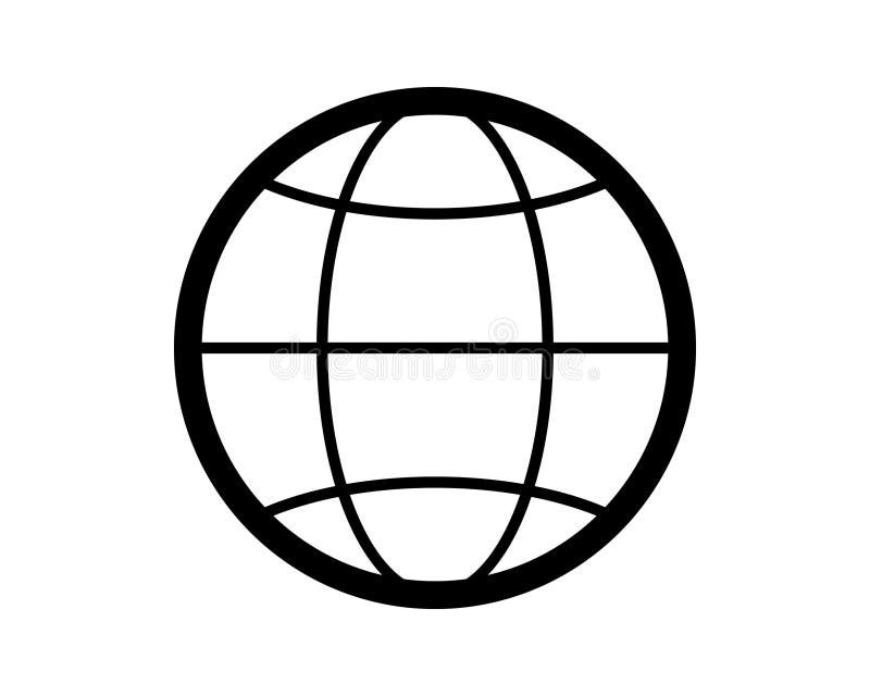 Bold, Simple Globe Icon Perfect for Website Design, App Interfaces ...