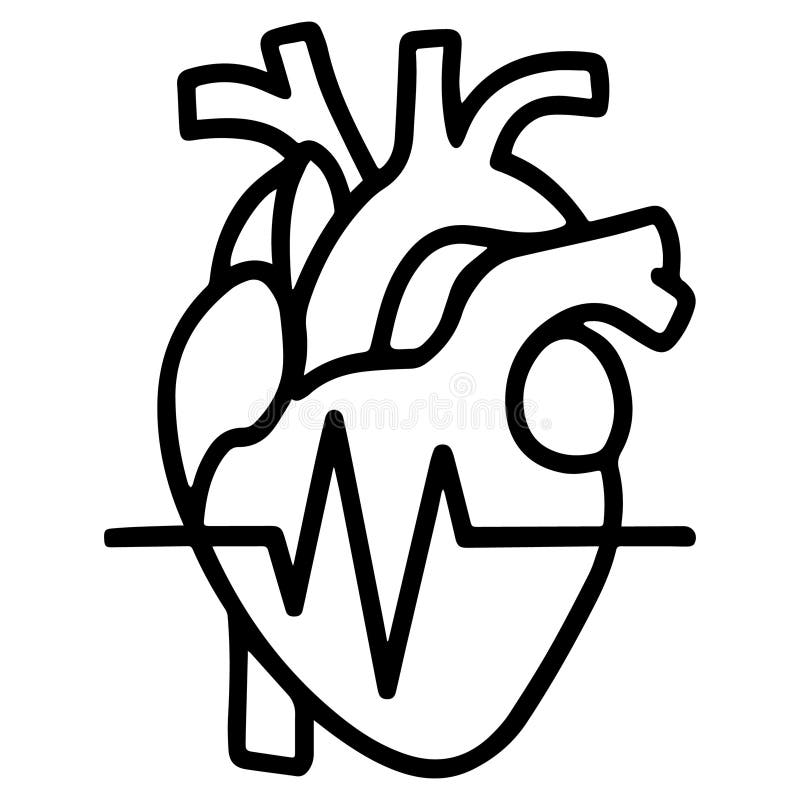 Bold and Simple Heart Silhouette Vector Design Stock Vector ...