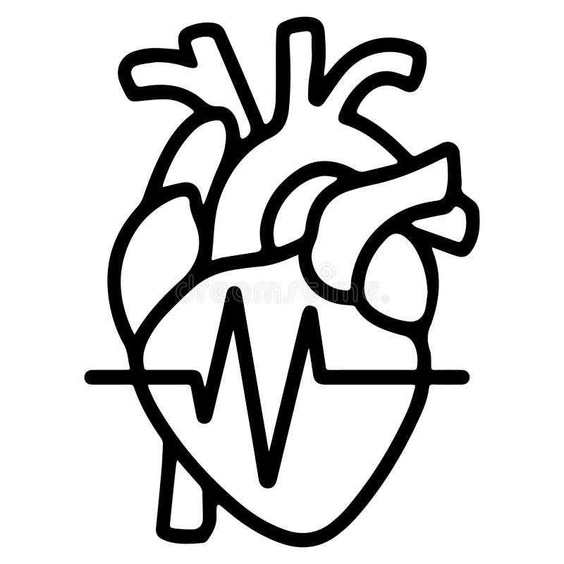 Bold and Simple Heart Silhouette Vector Design Stock Vector ...