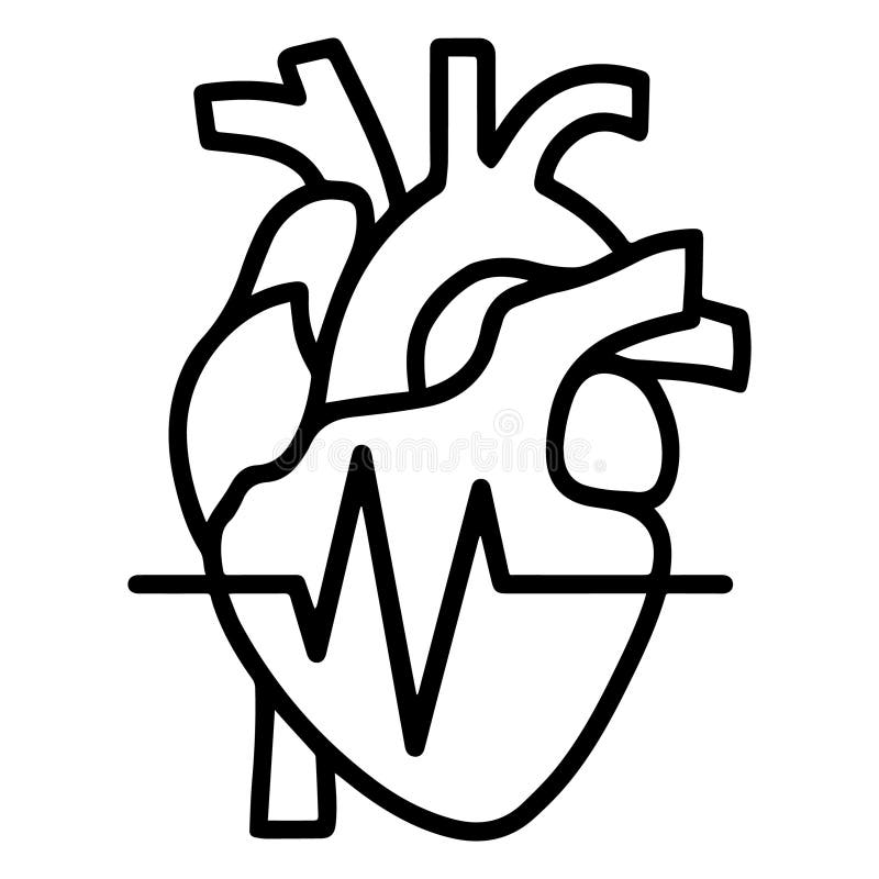 Bold and Simple Heart Silhouette Vector Design Stock Vector ...