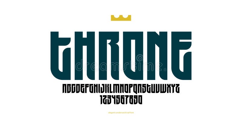 Bold Simple Sans Serif Elegant Display Font for Logos Headers or ...