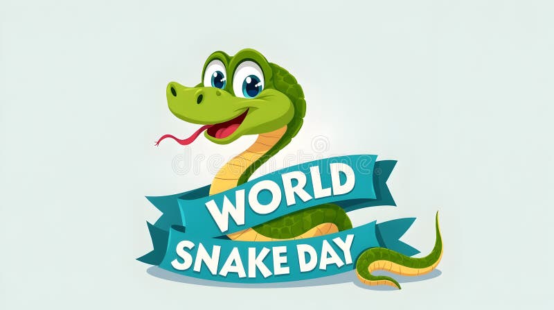 Bold Snake Conservation Designs for World Snake Day, Solid Color ...
