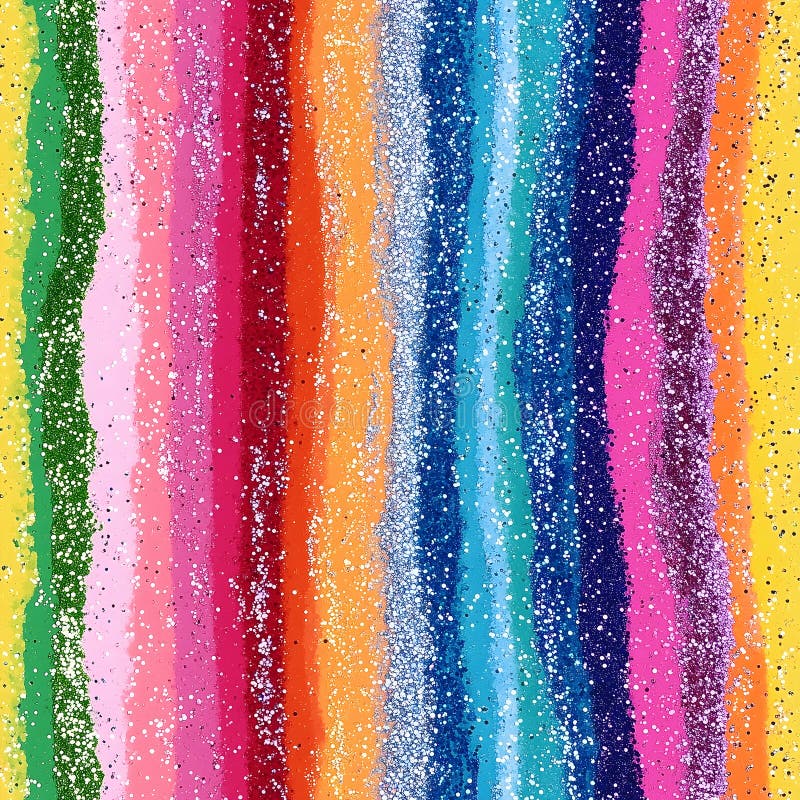 Vibrant Streaks of Color and Sparkle Create a Joyful Abstract Landscape ...