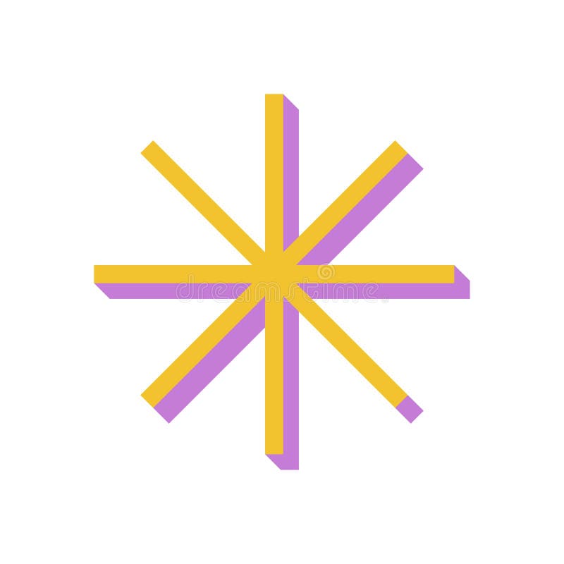 Bold Star Icon in Modern Style Stock Illustration - Illustration of ...