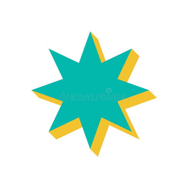 Bold Star Shape Icon stock illustration. Illustration of star - 351303629