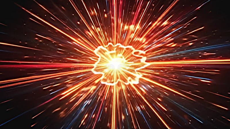 A Bold Starburst Explosion Radiates Brightly, Creating Waves Generative ...