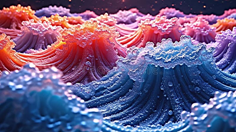 Bold Starburst Waves Reveal Colorful Textures Flowing Generative AI ...