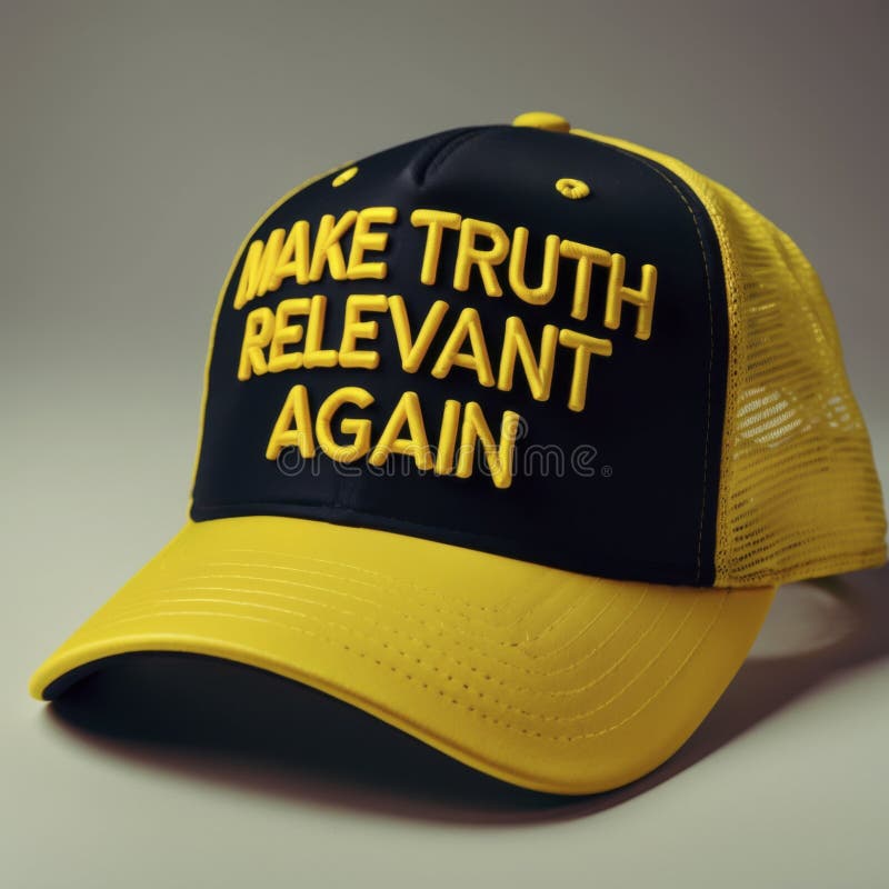 Make Truth Relevant Again â€ Statement Cap Stock Illustration ...