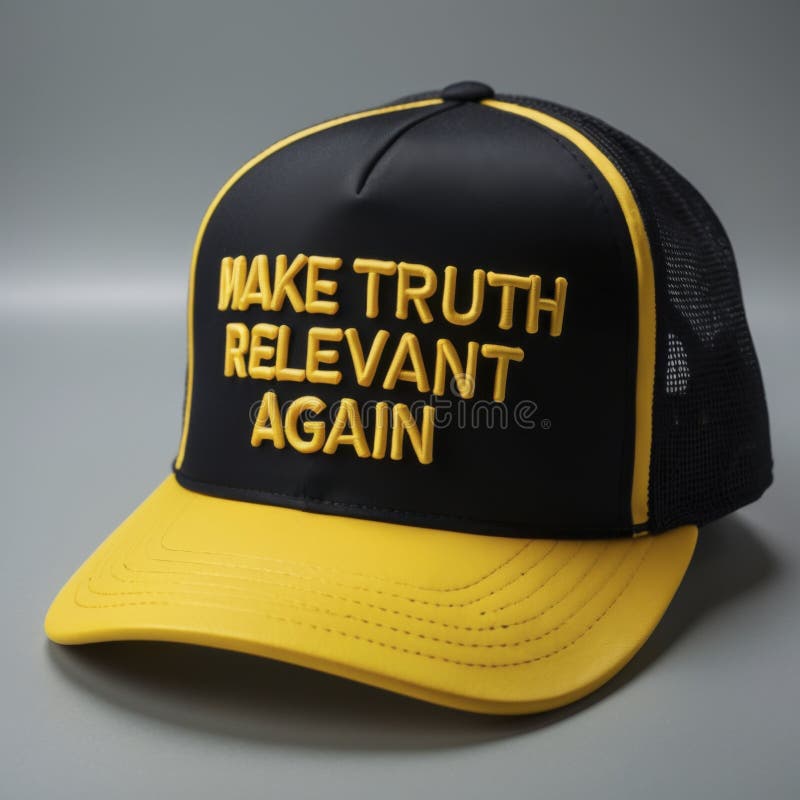 Make Truth Relevant Again â€ Statement Cap Stock Illustration ...
