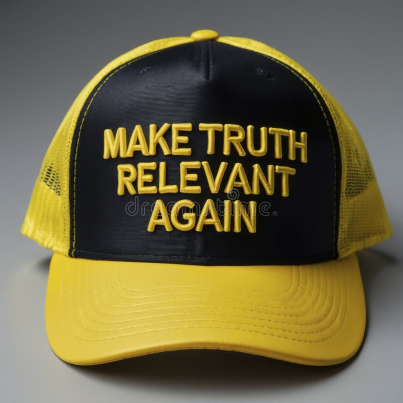 Make Truth Relevant Again â€ Statement Cap Stock Illustration ...