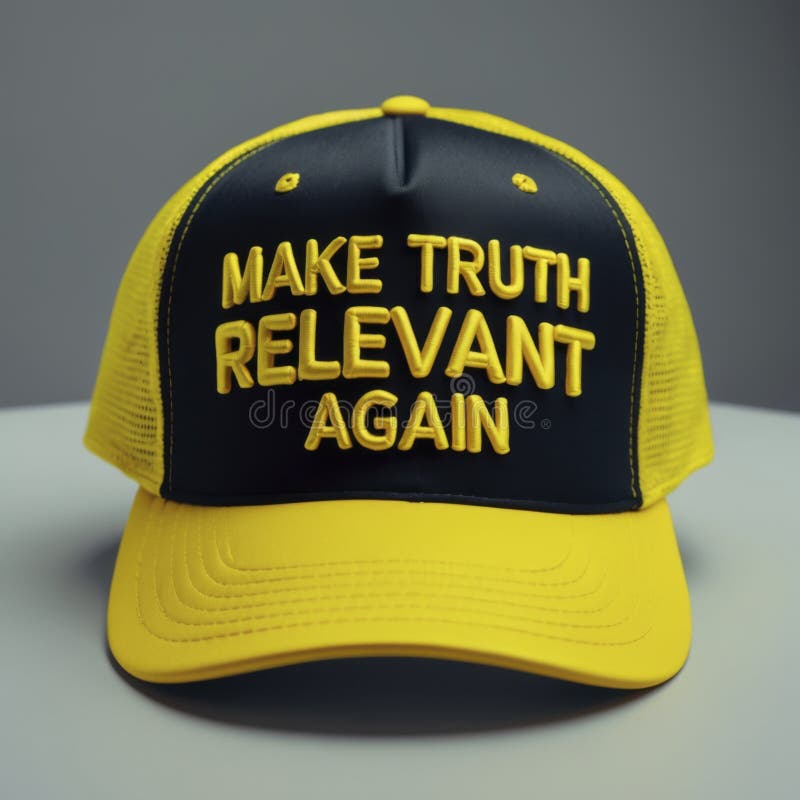 Make Truth Relevant Again â€ Statement Cap Stock Illustration ...