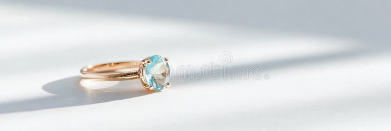 Bold Statement Ring Highlighting Colorful Stone on a Sleek White ...